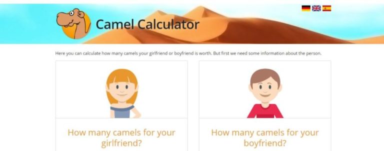Kamel Calculator: calcule quantos camelos vale seu (sua) namorado(a ...