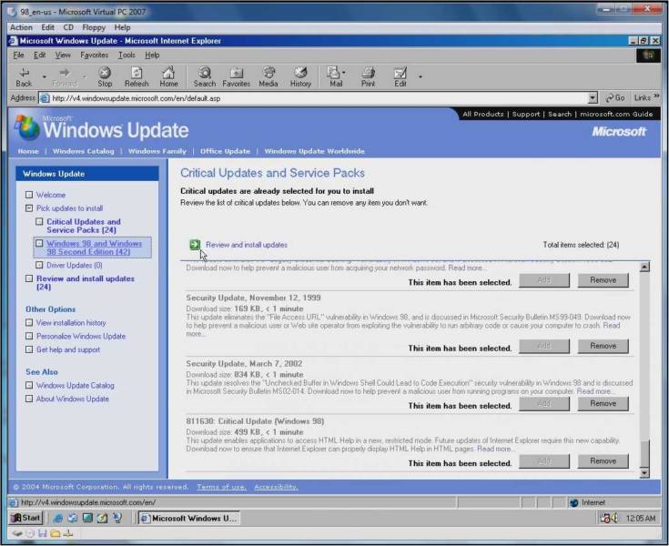 Como atualizar o Windows 98 no espaço? | @oEduardoMoreira